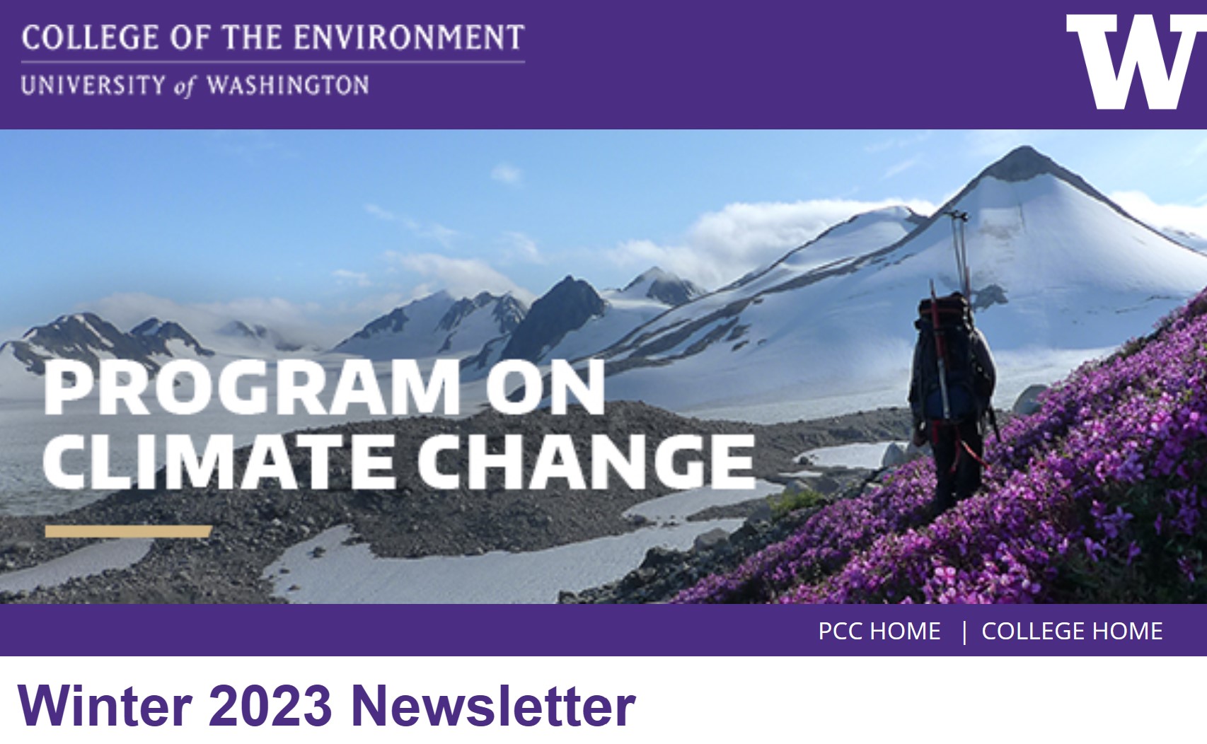 Program Updates/Newsletter | Program on Climate Change